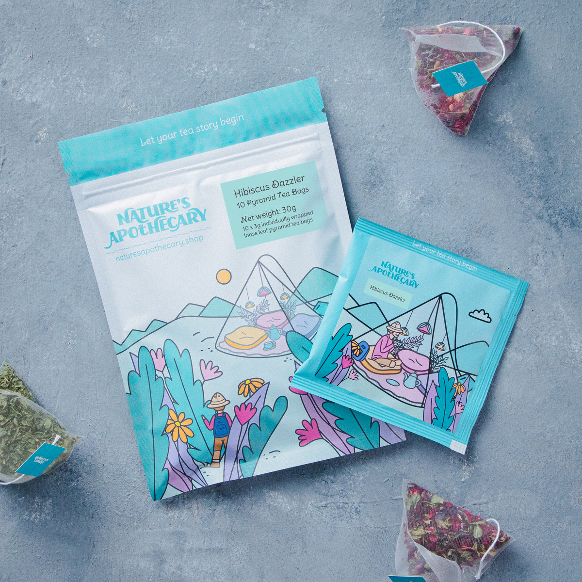 Hibiscus Dazzler Tea Pyramid – Nature's Apothecary